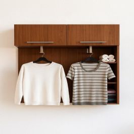 Floating Wardrobe with Shelves – Compact Formica Wardrobe by Maimo ...